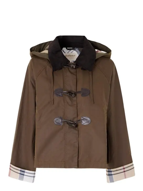 Barbour Myra Leather-trimmed Cotton Hooded Jacket - Multi