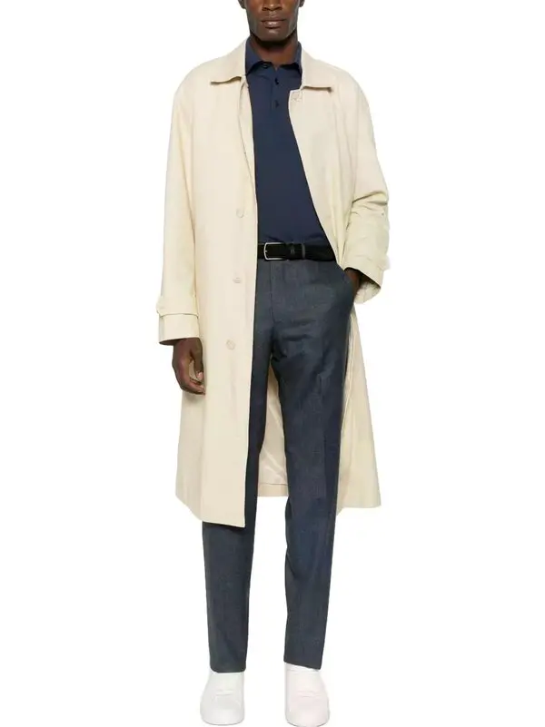 Zegna Long-sleeved Polo Shirt - Blue