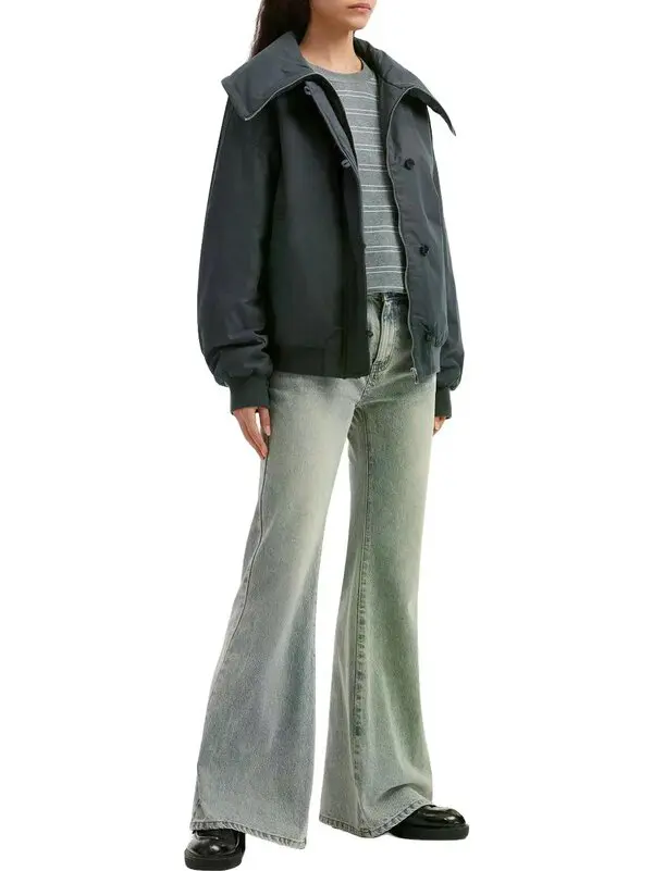 B+AB Oversized Collar Jacket - Blue