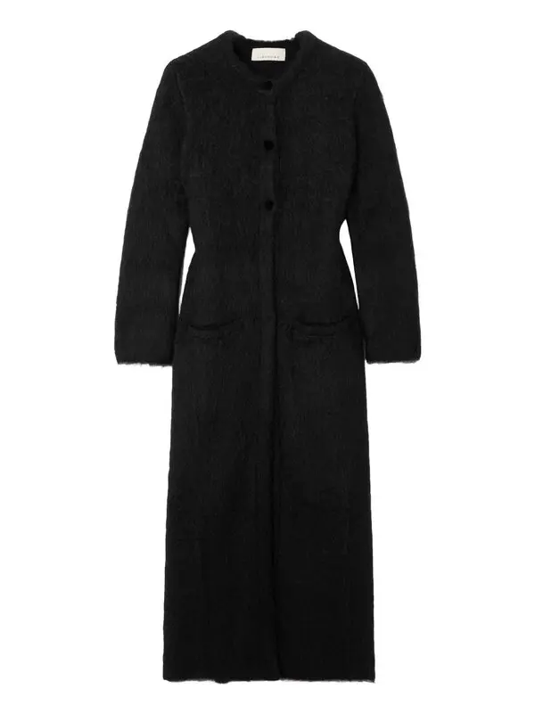 LIBEROWE Bianca Brushed Alpaca-blend Cardigan - Black