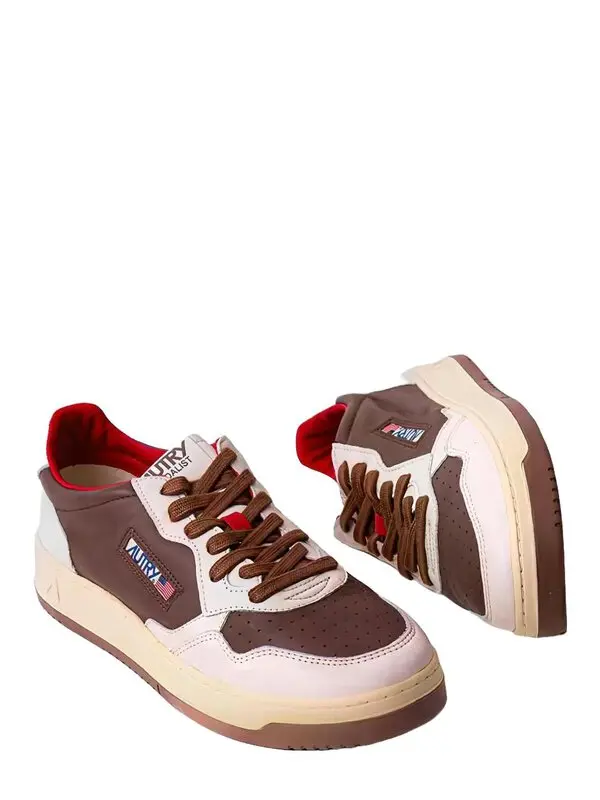 AUTRY Medalist Low Panelled Sneakers - Brown