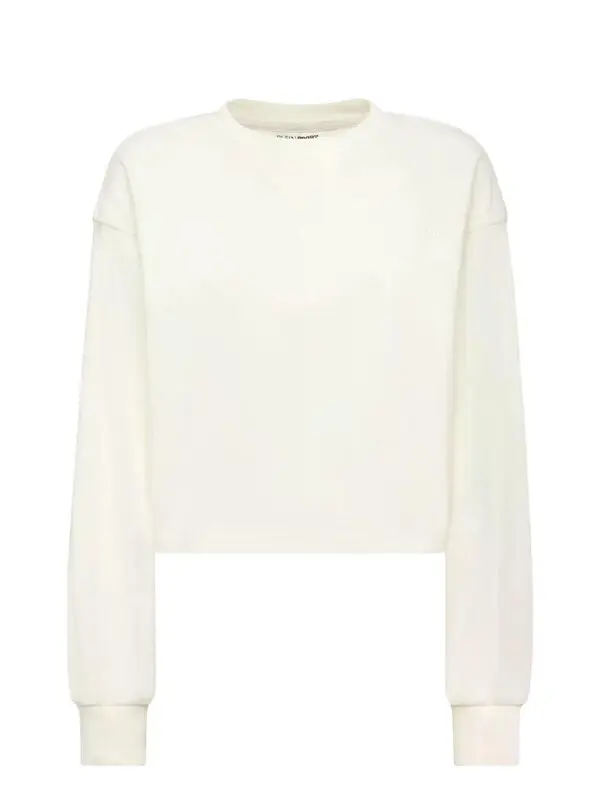 PLEIN SPORT Embroidered Logo Sponge Sweatshirt - Neutrals