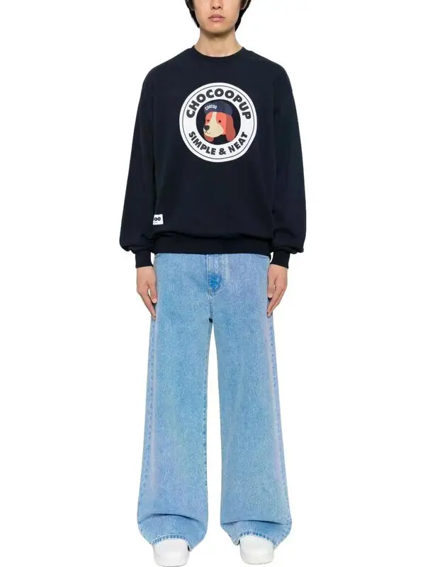 CHOCOOLATE Chocoo Pup' Sweatshirt - Blue