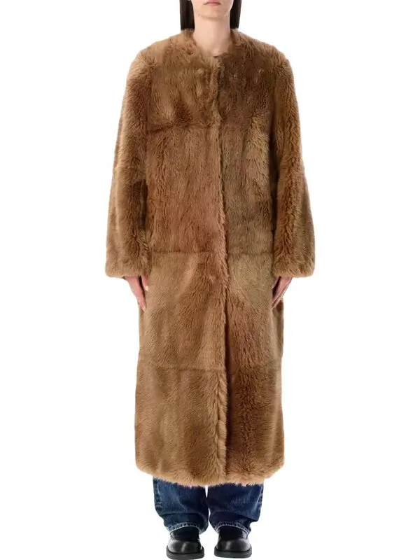 STAND STUDIO Hilma Single-breasted Coat - Brown