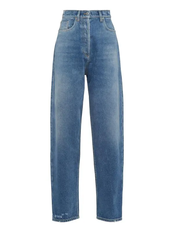 Prada High-waisted Denim Jeans - Mid Blue
