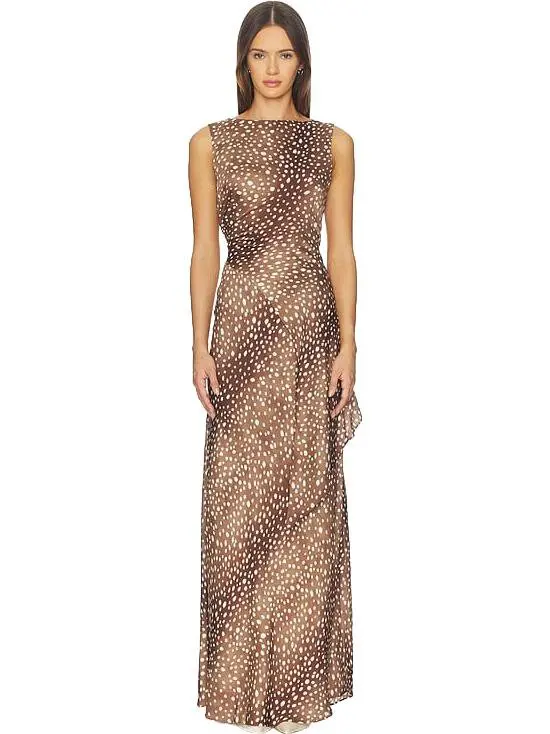 SRG Miriam Silk Dress In . Also - Multi