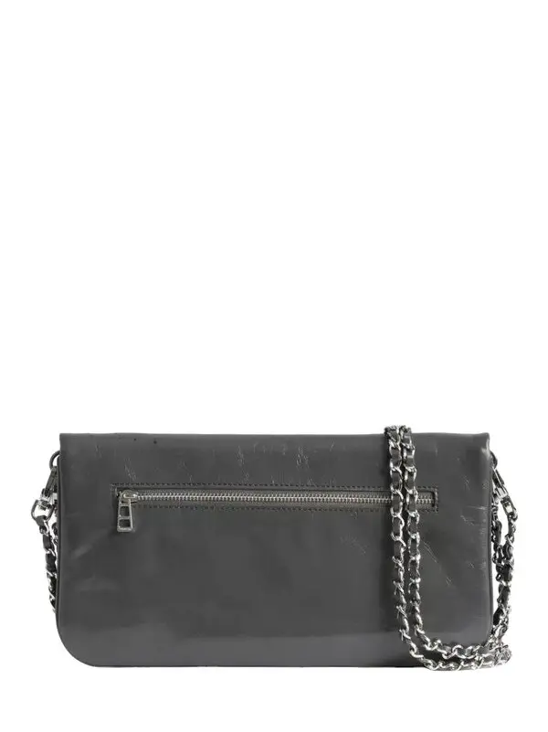 Zadig&Voltaire Humberto Cruz Rock Chain Clutch Bag - Grey