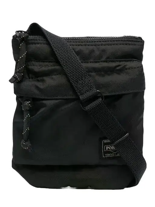 PORTER-YOSHIDA & CO Logo-patch Messenger Bag - Black