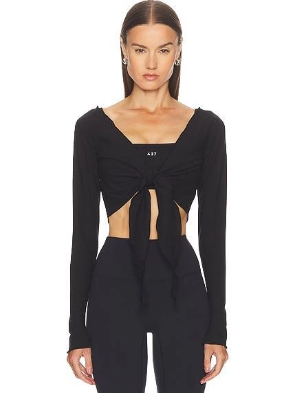 437 The Wrap Top - Black