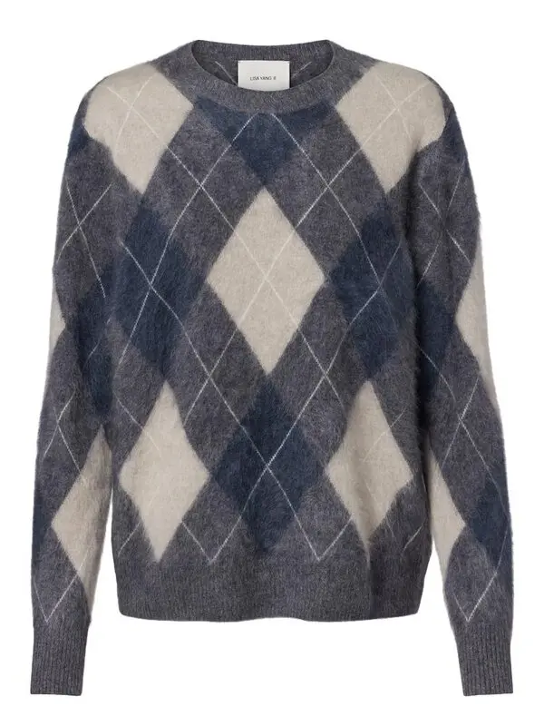 LISA YANG Margy Argyle Cashmere Sweater - Multicoloured