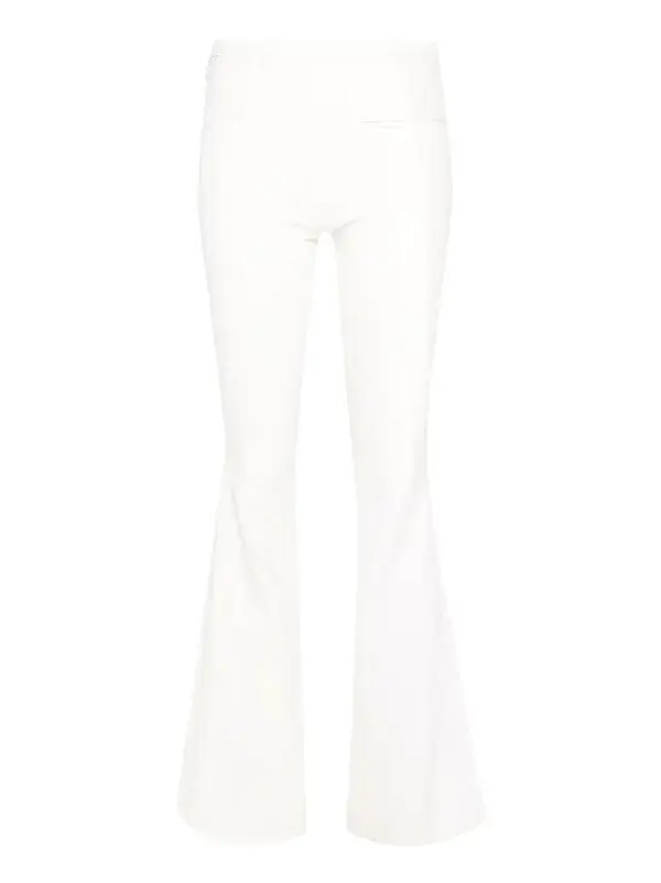 COURREGES Low-rise Bootcut Trousers - White