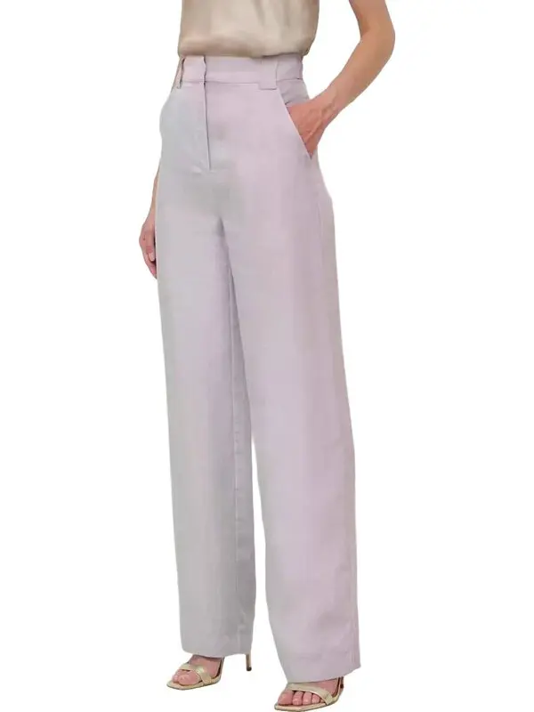 Patrizia Pepe Embossed Detail Trousers - Grey