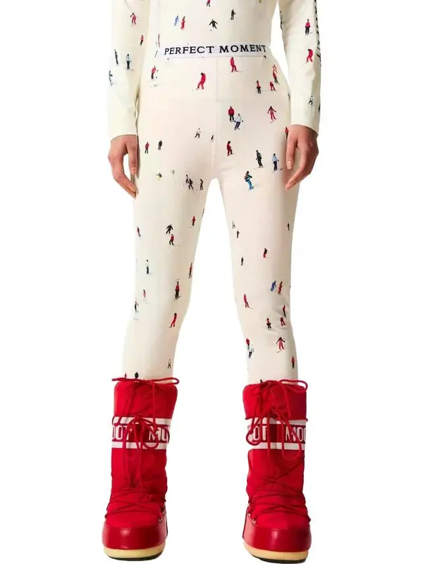 Perfect Moment X Dede Johnston Printed Leggings - Neutrals