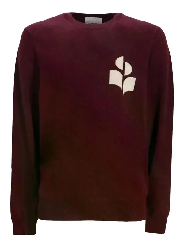 MARANT Evans Crew Neck Long Sleeve Sweater - Red
