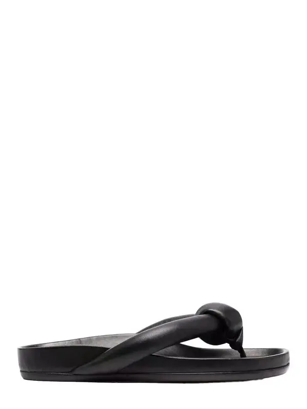 Rick Owens Padded Knot Detail Sandals - Black