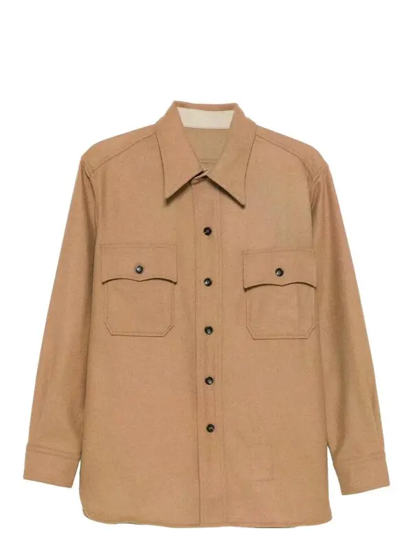FORTELA Button Overshirt - Neutrals
