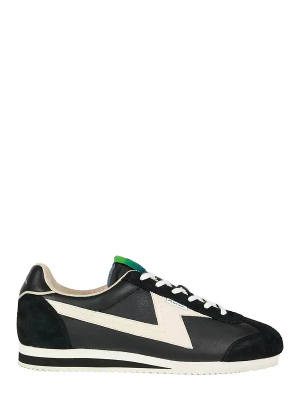 Paul Smith Atalanta Leather Panelled Sneakers - Black