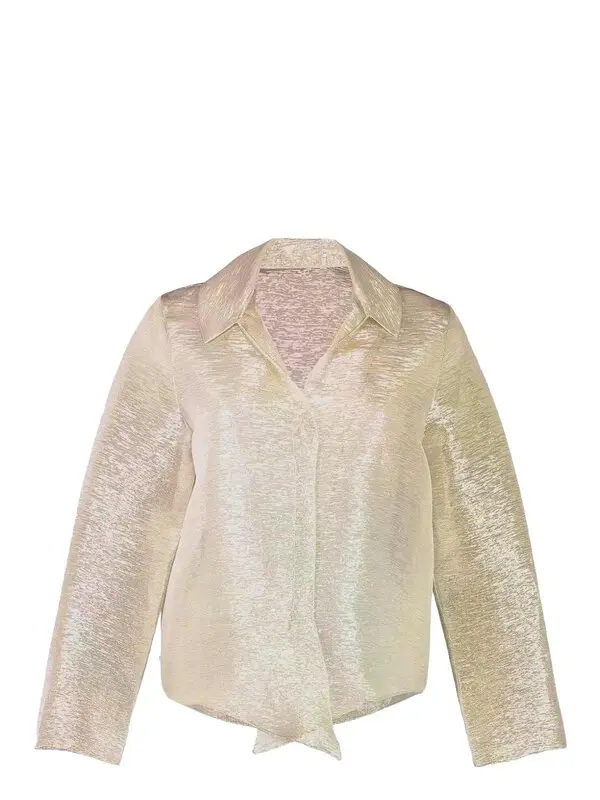 PETER COHEN Gabol Metallic-effect Shirt - Silver