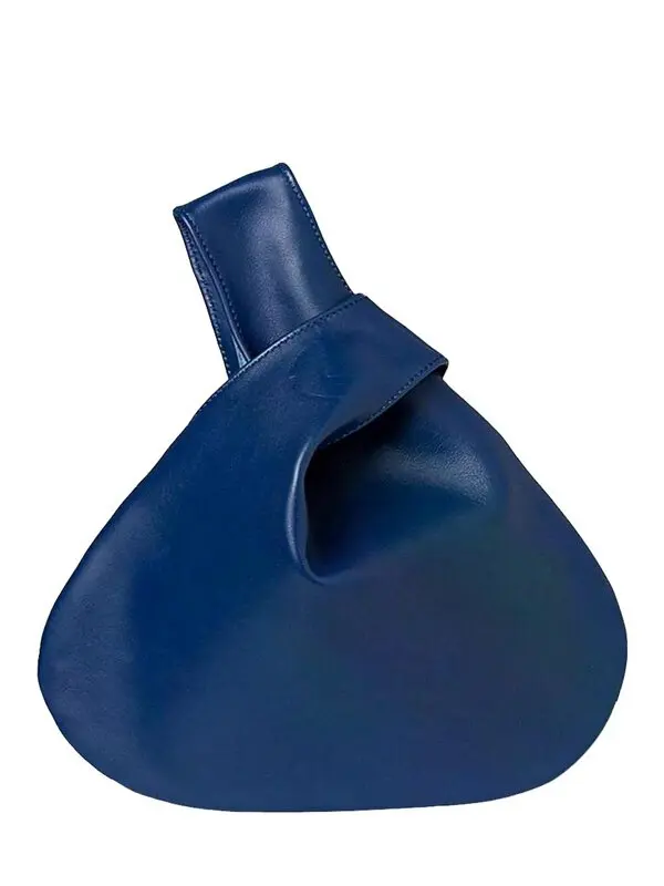 MARY SMALLWOOD Knotted Detail Clutch Bag - Blue