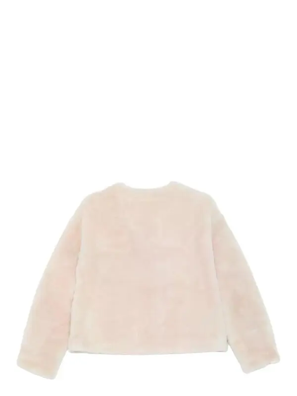 LISKA Faux Fur Button-front Jacket - Neutrals