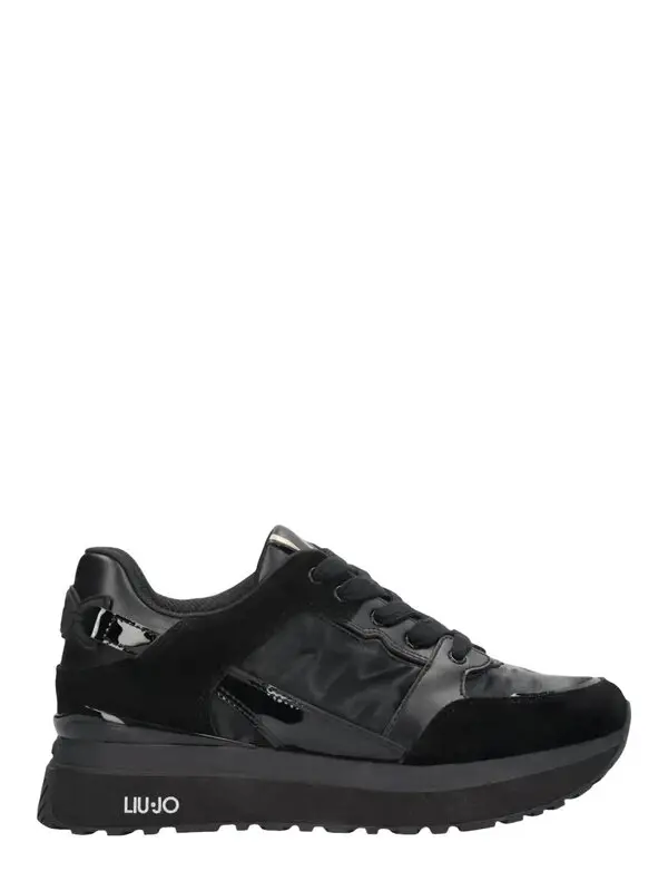 Liu Jo Maxi Wonder 91 Lace-up Platform Sole Sneakers - Black