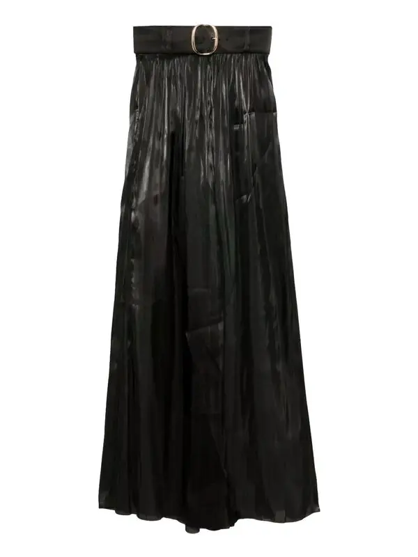 SAIID KOBEISY Flowy Wide-leg Trousers - Black