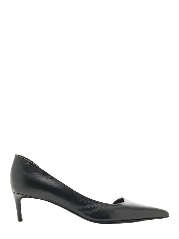 Khaite Jett D'orsay Leather Pumps - Black