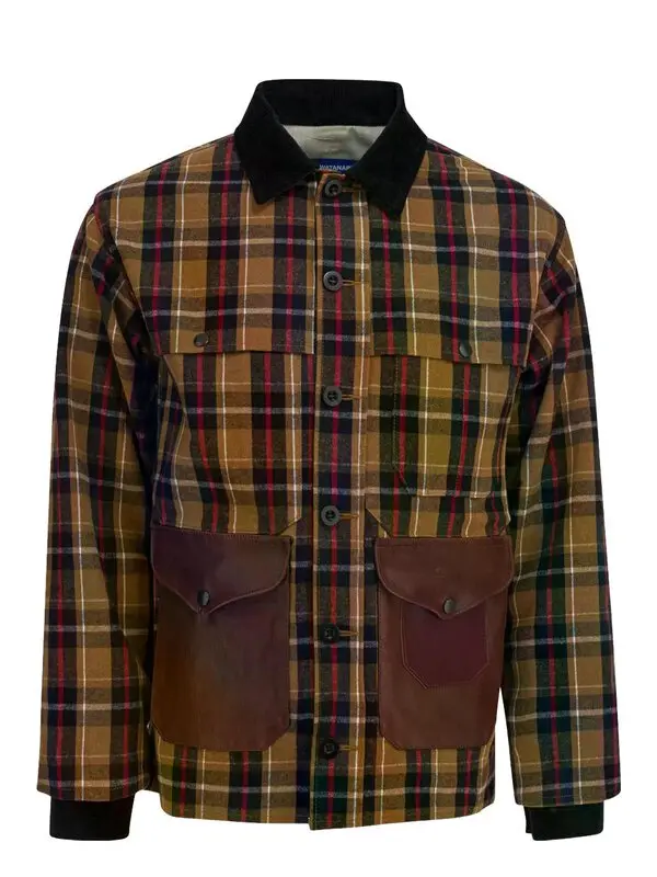Junya Watanabe Plaid-pattern Jacket - Brown