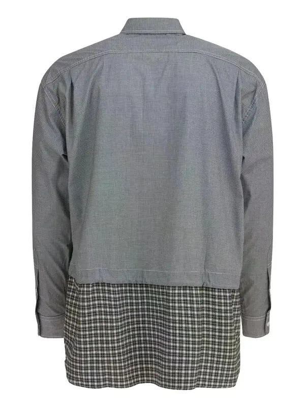 Comme Des Garçons Check-pattern Shirt - Grey