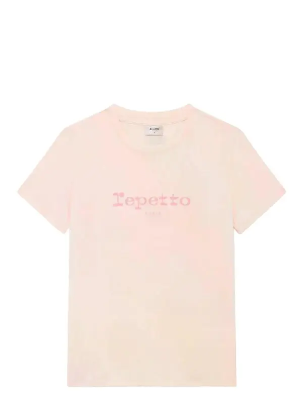 Repetto Logo Detail Cotton T-shirt - Pink