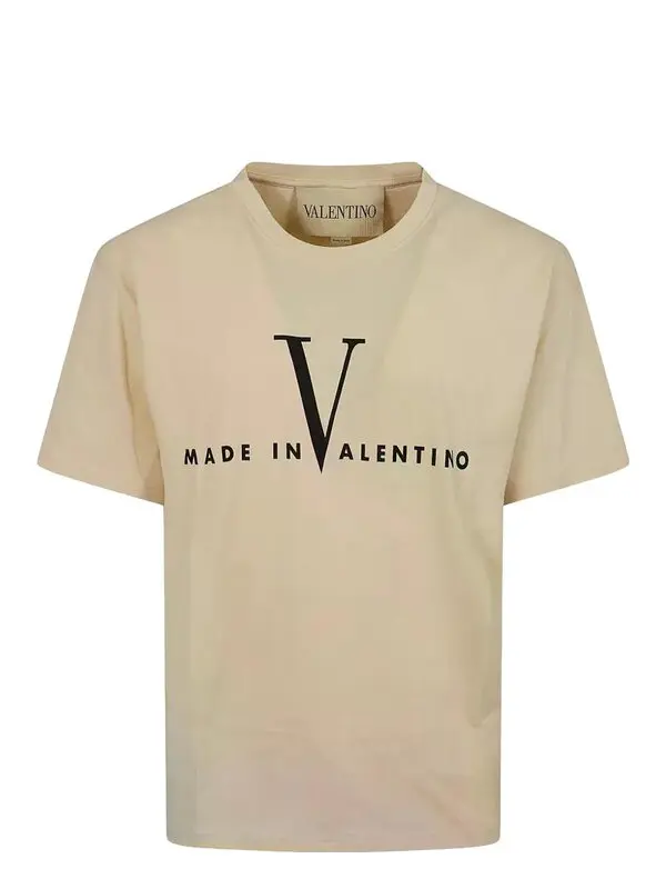 Valentino Garavani Made In -print T-shirt - Neutrals