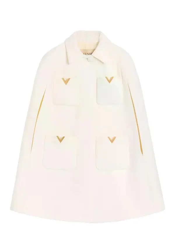 Valentino Garavani Drill Double Cape - Neutrals