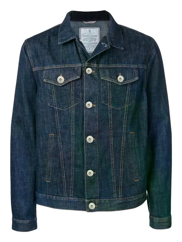 Brunello Cucinelli Classic Denim Jacket - Blue