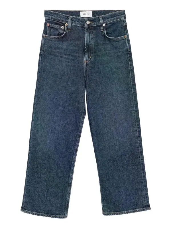 AGOLDE Ren High Rise Wide Leg Jeans - Blue