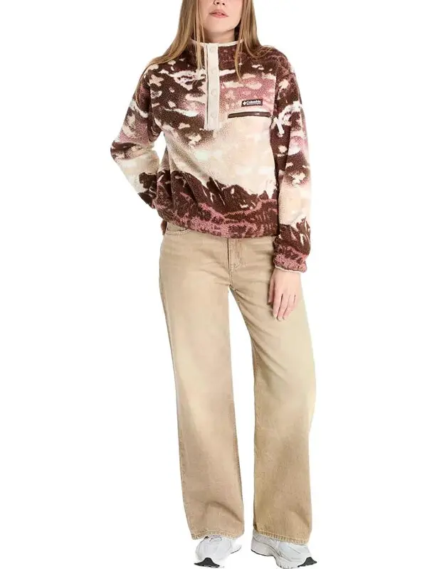 Columbia Helvetia Ii Printed Sweatshirt - Brown