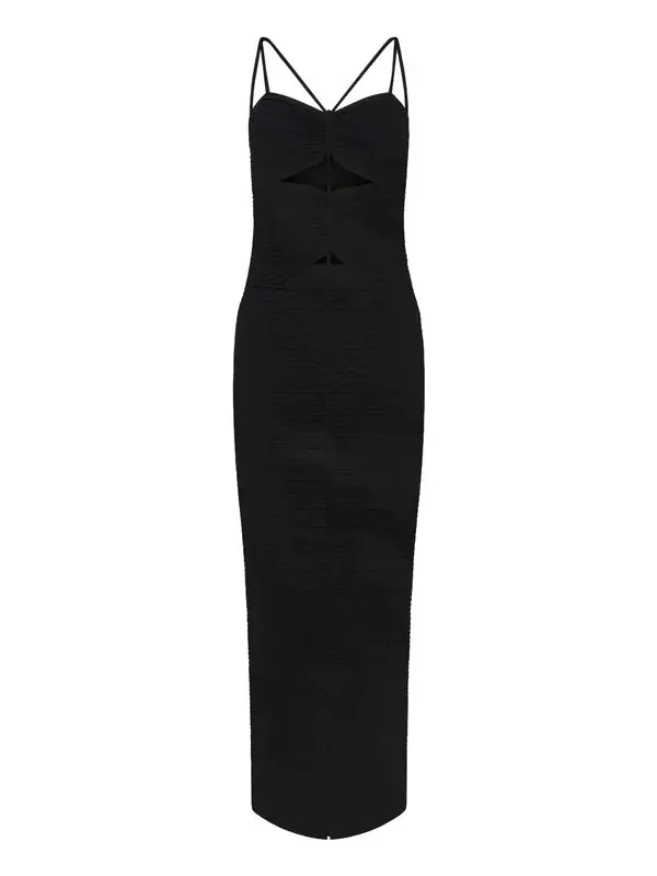 Altuzarra Suberi Cut-out Ribbed Dress - Black