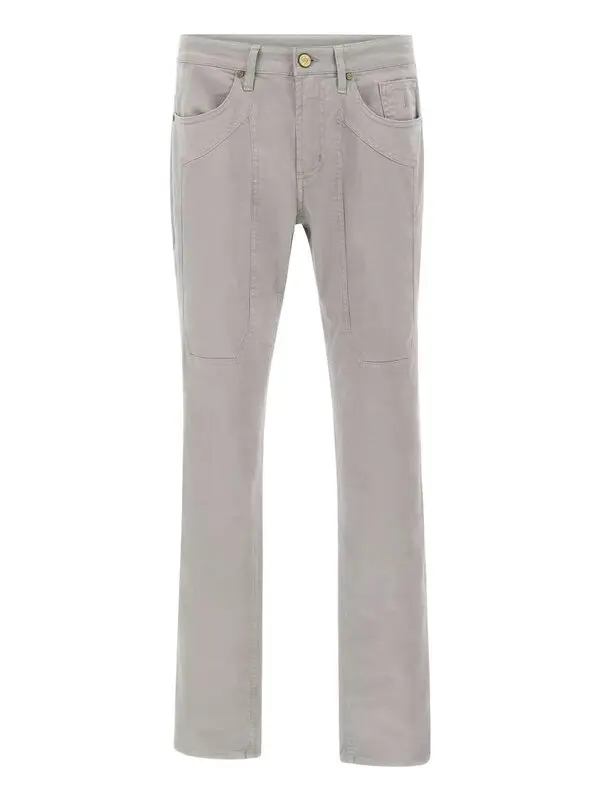 JECKERSON Five-pockets Stitching Jeans - Grey
