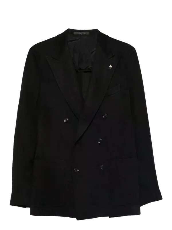Tagliatore Double-breasted Pocket Blazer - Black