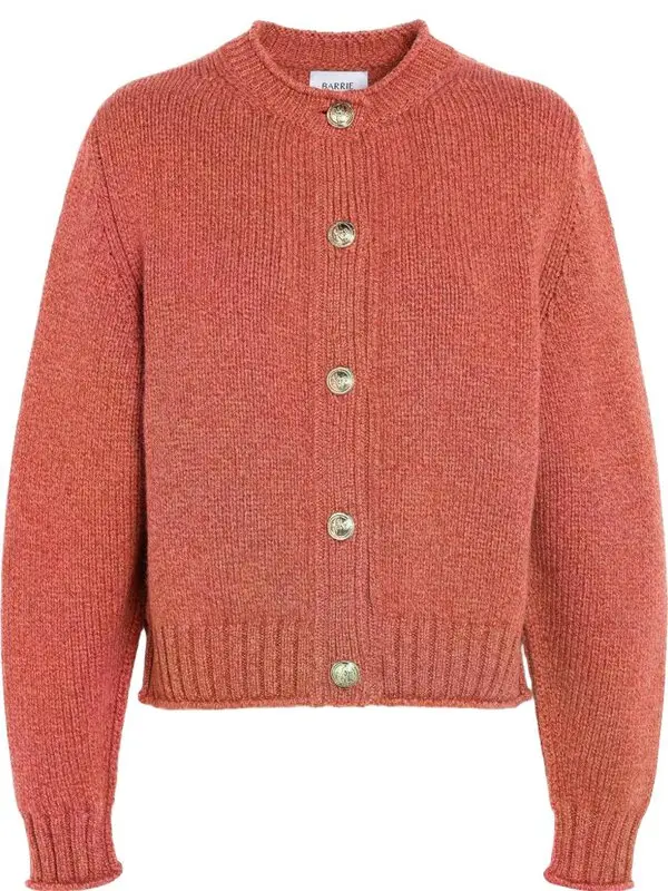 BARRIE Chunky Knit Cardigan - Orange
