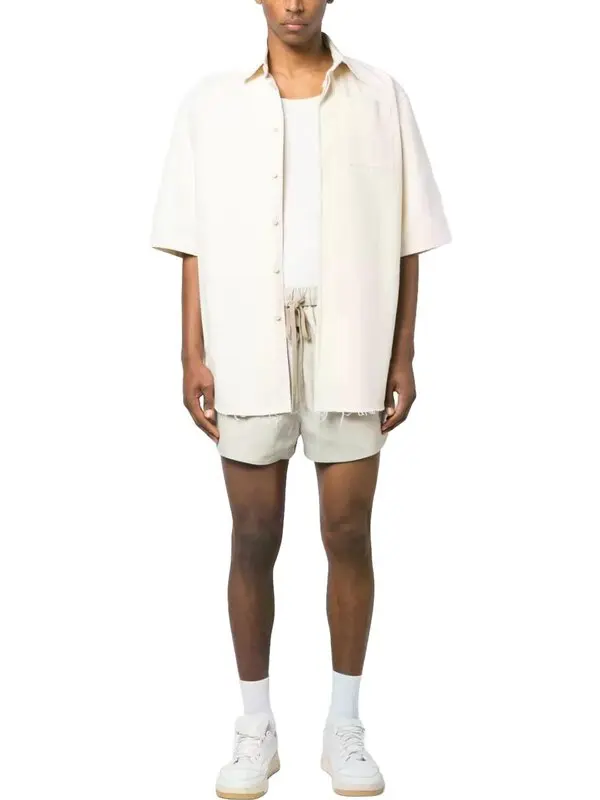 Fear Of God Light Grey Drawstring Waist Shorts - Neutrals