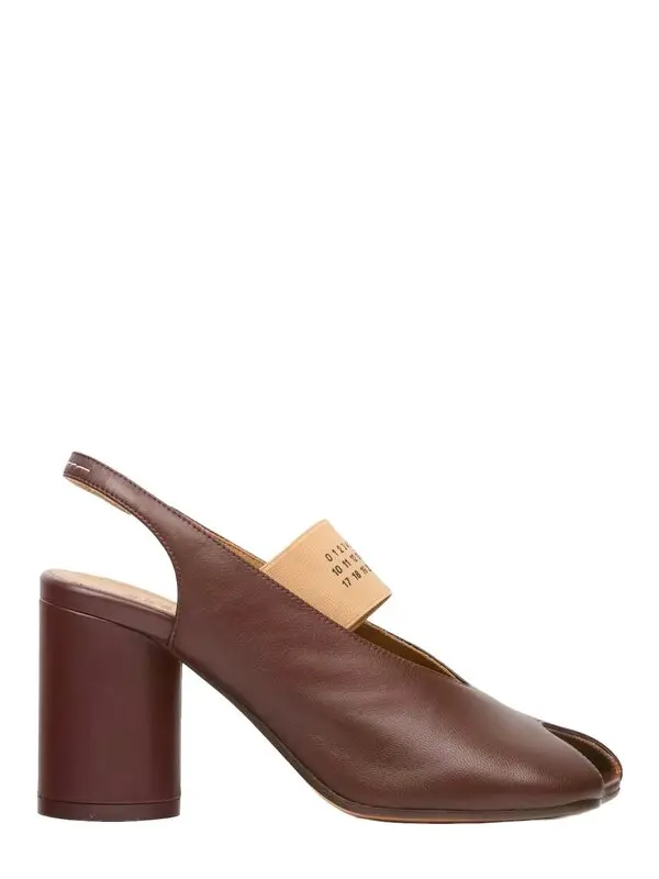 MAISON MARGIELA Open Toe Slingback Sandals - Brown