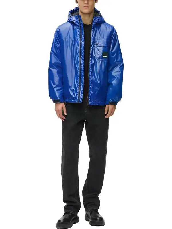 Karl Lagerfeld Hooded Jacket - Blue