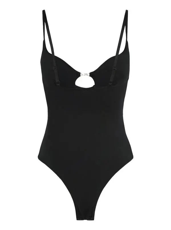 Karl Lagerfeld Cut-out Bodysuit - Black