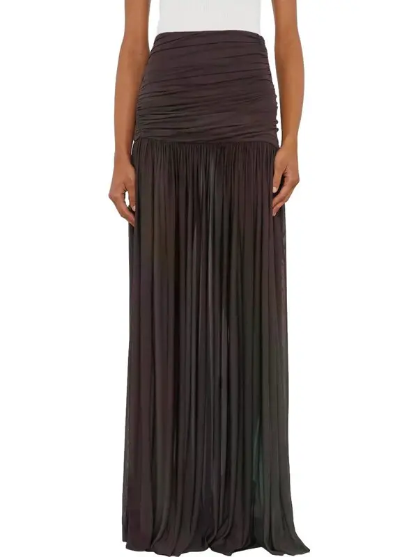 Christopher Esber Orion Ruched Skirt - Brown