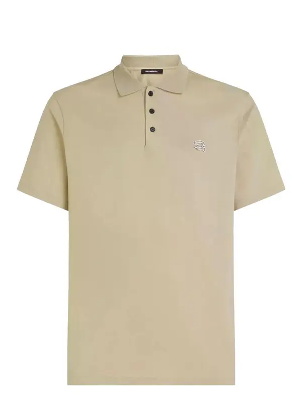 Karl Lagerfeld Ikon Polo Shirt - Neutrals
