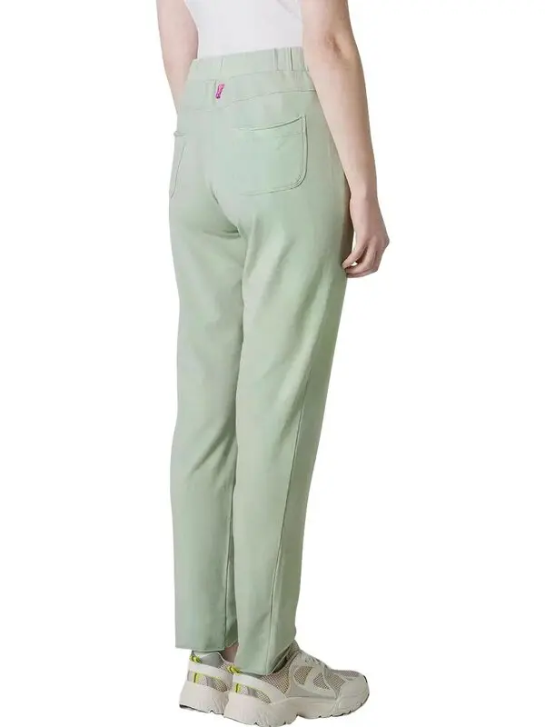 DEHA Elastic-waist Side-pocket Trousers - Green