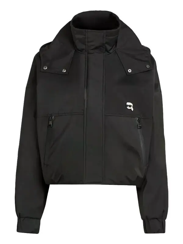 Karl Lagerfeld Ikon Hooded Jacket - Black