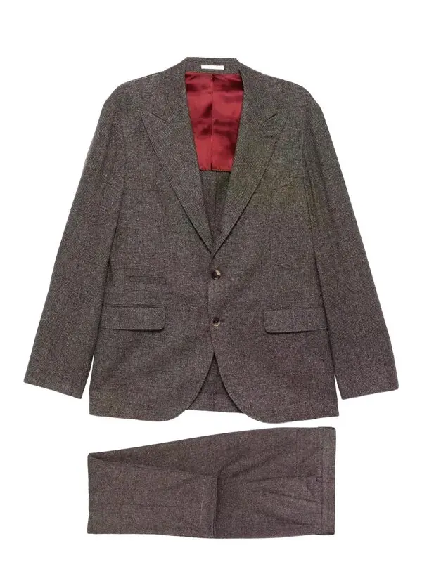 Brunello Cucinelli Pocket Two-button Suit - Brown