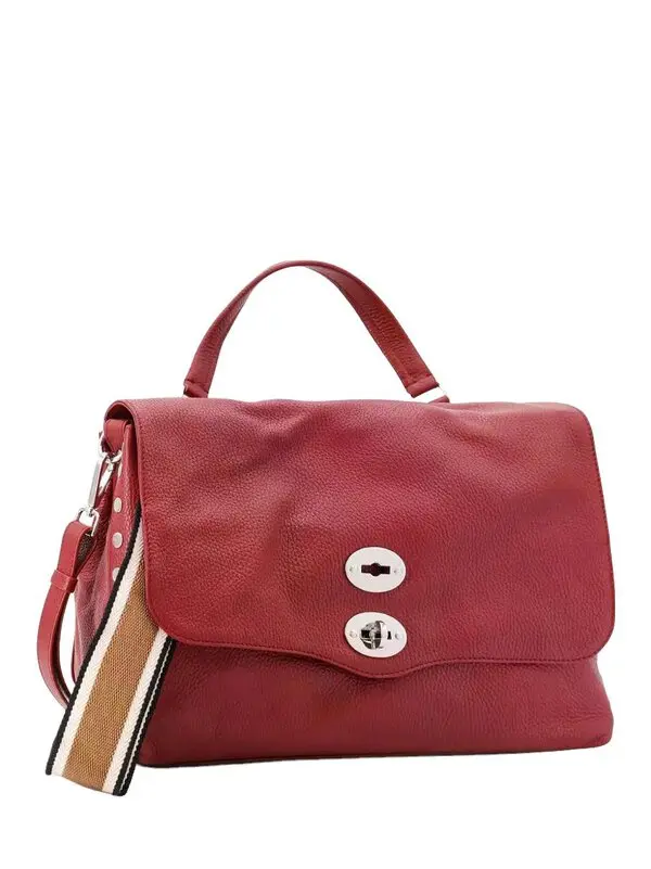 ZANELLATO Postina M Flap Metal Leather Shoulder Bag - Red