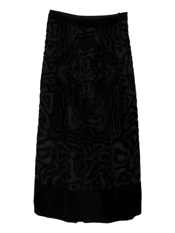 Ulla Johnson Valletta Velvet Skirt - Black